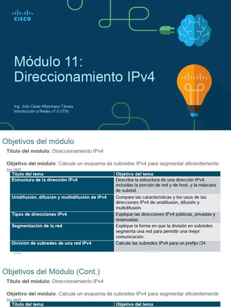 Itn Module 11 Pdf Dirección Ip Yo Pv6