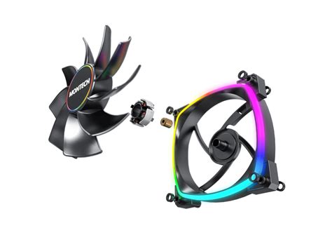 Montech RX 140 ARGB Reversed Fan 1600PWM High End Durability Silent Performance And Stunning