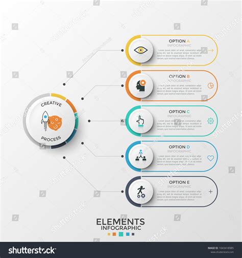 선형 기호와 텍스트 상자가 있는 5개의 스톡 벡터로열티 프리 1043418985 Shutterstock
