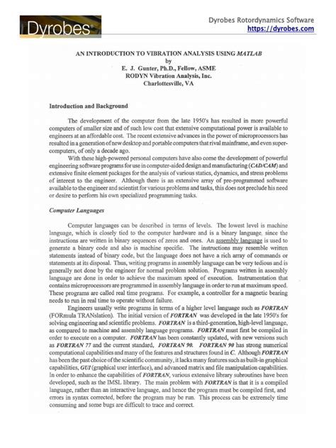 an intro to vibration matlab 1998a linked pdf matrix mathematics complex number