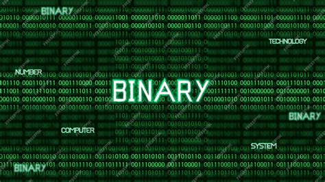 Premium Vector Binary Computer Technology Background