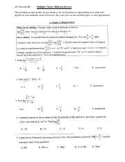 Comprehensive AP Calculus BC Midterm Review Guide Course Hero