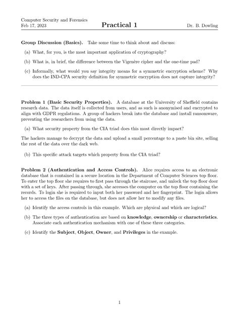exercise 01 week 2 practical access control and encryption