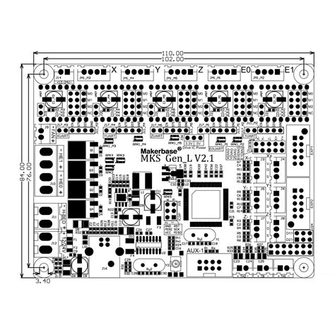 MKS Gen L V2.1 3D Printer Motherboard - MKSGENLV2.1