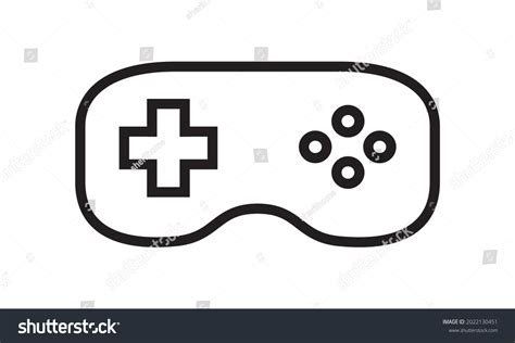 Joystick Game Controller Icon Game Console Stock Vector Royalty Free