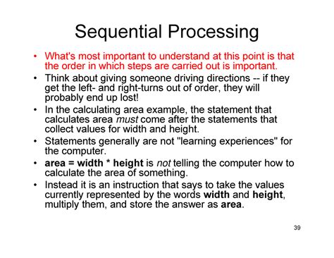 Sequential Processing Sequential Processing Whats Most Important To Sequential Processing Sequential Processing Whats Most Important To