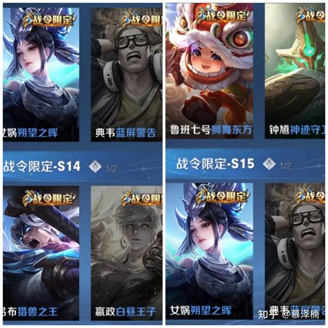 王者战令皮肤都有哪些 知乎