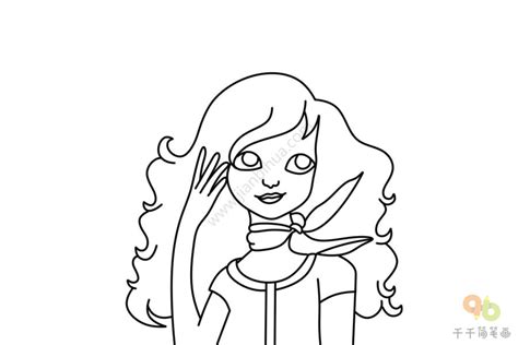 时尚女孩简笔画怎么画 女孩简笔画