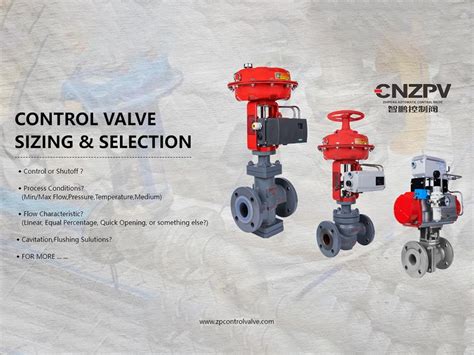 BASIC GUIDELINES FOR CONTROL VALVE SELECTION AND SIZING CNZPV Trendsetters In Anti Corrosion