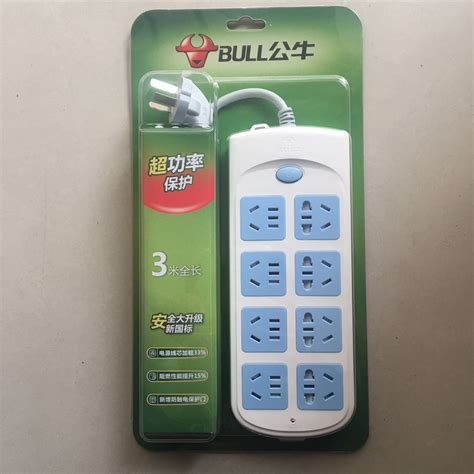公牛插座 Gn 403插座排插接线板插线板拖线板超大间距 8孔1 8米 虎窝淘