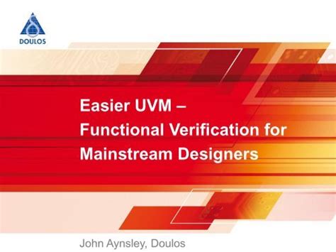 Easier Uvm Test And Verification Solutions