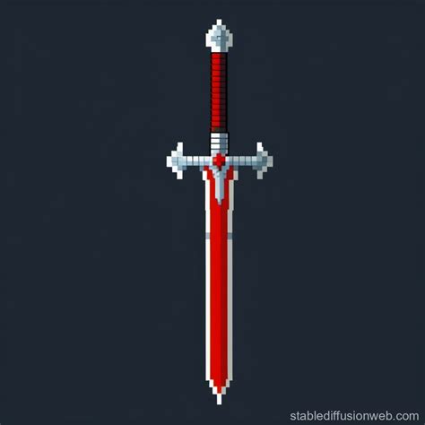 Red Rapier Sword With 16 Color Options Stable Diffusion Online