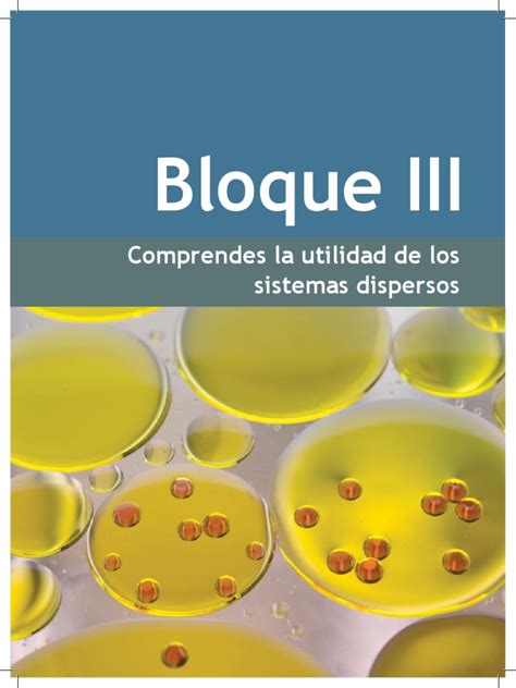 Sistemas Dispersos Pdf Concentración Coloide