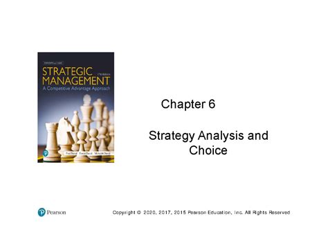 Chapt 6 Strategy Analysis And Choice Key Frameworks And Tools Studocu