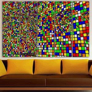 Tetris Canvas Abstract Wall Art Tetris Wall D Cor Abstraction Etsy