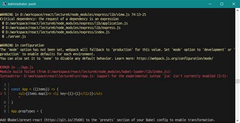 Reactjs Support For The Experimental Syntax Jsx Isnt Currently Enabled When Using Webpack