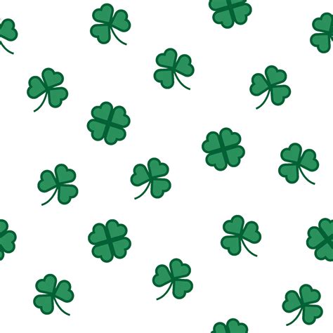 Clover Leaves Seamless Pattern Vector Illustration 27180774 Vector