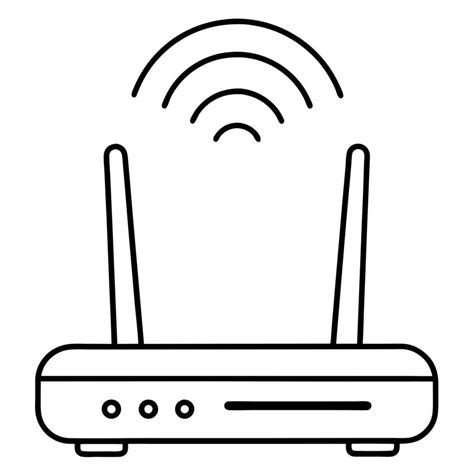 Wifi Router Icon Illustration Line Art 50997582 Vector Art At Vecteezy