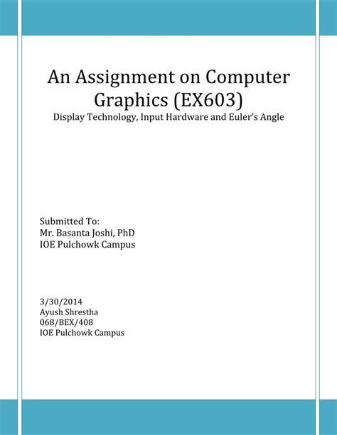 Pdf Computer Graphics Display Technology Input Devices Eulers Angle Dokumen Tips