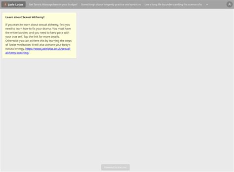 Learn About Sexual Alchemy Start Me