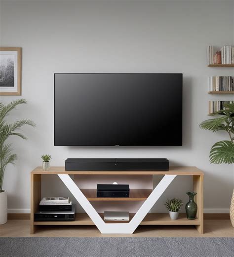Buy Tiago Tv Unit In Oak And White Colour At 17 Off By Trevi Furniture