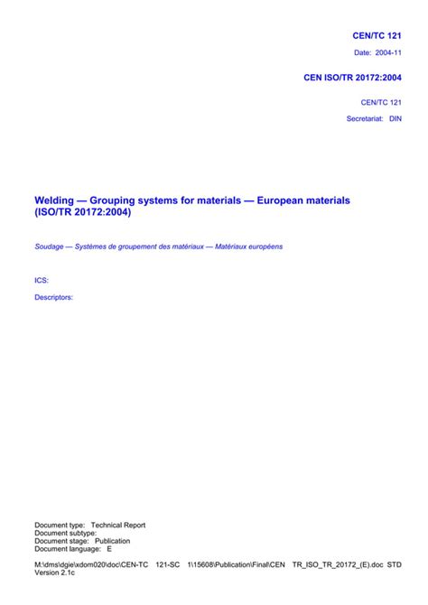 Cen Iso Tr English PDF