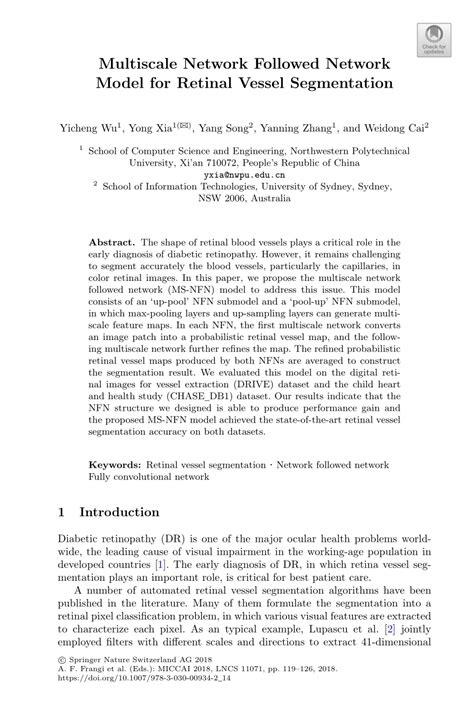 pdf multiscale network followed network model for retinal vessel