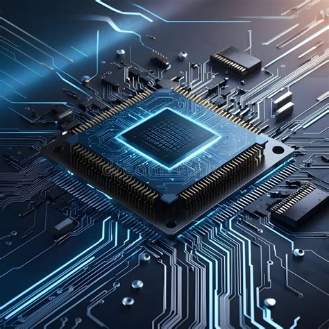 Electronic Circuit Board Chip Component Computer Technology Motherboard Microchip Hardware