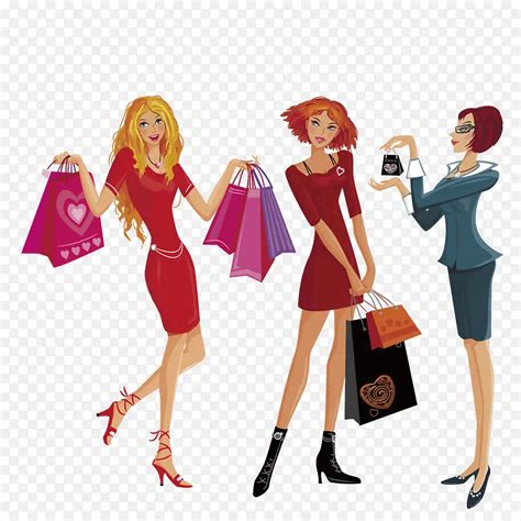漂亮的购物美女png图片素材下载图片编号10322521 Png素材网