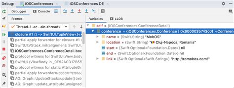 Debug Tool Window Appcode