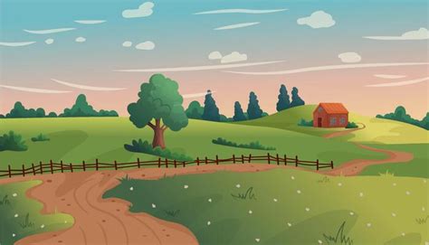 Cartoon Countryside Vector Art Icons And Graphics For Free Download