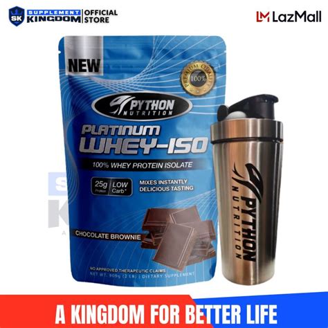 Python Nutrition Whey Protein Isolate 25g Protein Per Serving