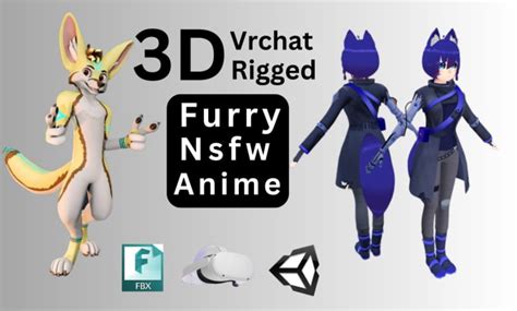 Design 3d Vrchat Custom Avatar Vr Furry Vrc Character Model Nsfw
