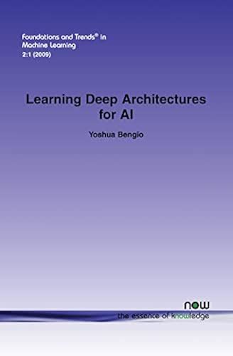 learning deep architectures for ai foundations and trends r in