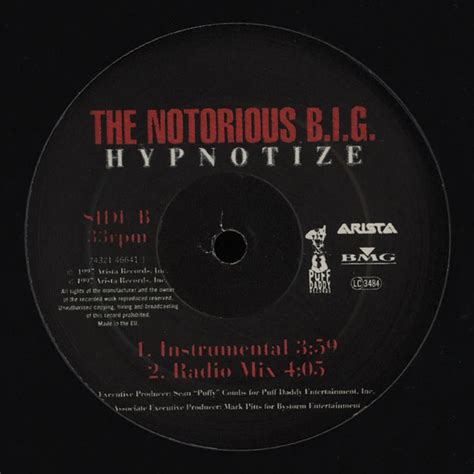 The Notorious Big Hypnotize Vinyl 12 1997 Eu Hhv