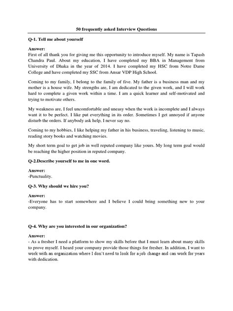 50 frequently asked interview questions pdf version 1 pdf power social and political