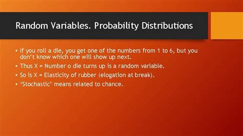 Random Variables Probability Distributions Random Variables Probability Distributions