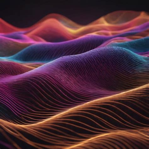 Premium Ai Image Wave Of Interlacing Points And Lines Abstract Background Technological Style