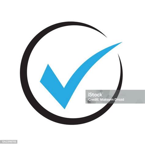 파란색 틱 아이콘 벡터 기호 흰색 배경에 격리 된 체크 표시 아이콘 또는 올바른 선택 기호 확인 표시 또는 확인란 그림 검증에 대한 스톡 벡터 아트 및 기타 이미지 Istock
