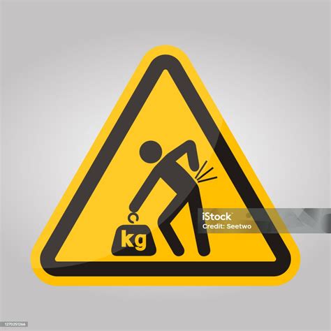 리프팅 위험 기호 기호 벡터 일러스트레이션 흰색 배경 레이블에 격리 Eps10 건설 기계류에 대한 스톡 벡터 아트 및 기타 이미지 건설 기계류 건설 산업 공장 산업