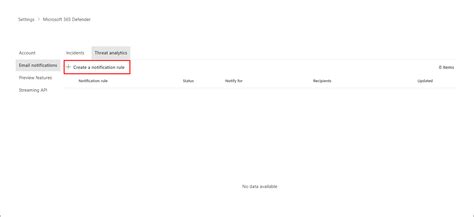 脅威分析の更新に関する電子メール通知を取得する Microsoft Defender Xdr Microsoft Learn
