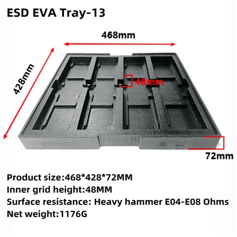 Cleanroom Permanent Esd Anti Static Buffer Turnover Eva Integrated Foam