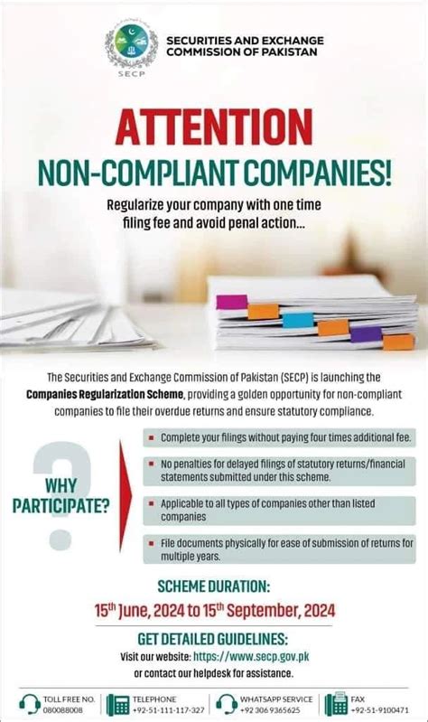 Secp Scheme For Non Compliant Companies Adnan Hameed Khokhar And Co