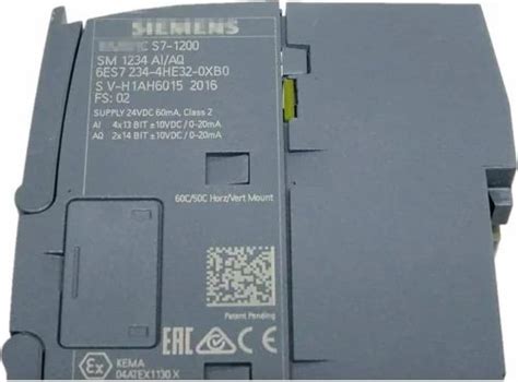 Siemens Simatic S71200 Plc Analog Io Sm 1234 4 Ai2 Ao At ₹ 21965piece Siemens
