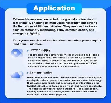 Tethered Drone Base Station Long Endurance And Adaptive Cable