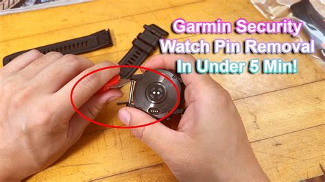 Garmin Quickfit Security Watch Pin Removal Tips Tricks YouTube