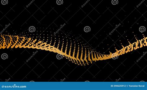 Data Vibrate Pulse Dot Particle Wave Abstract Bulge Hyperbola Sinusoid Infinity Transition