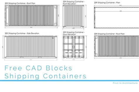 Free Cad Blocks Shipping Containers Cad Blocks Shipping Container