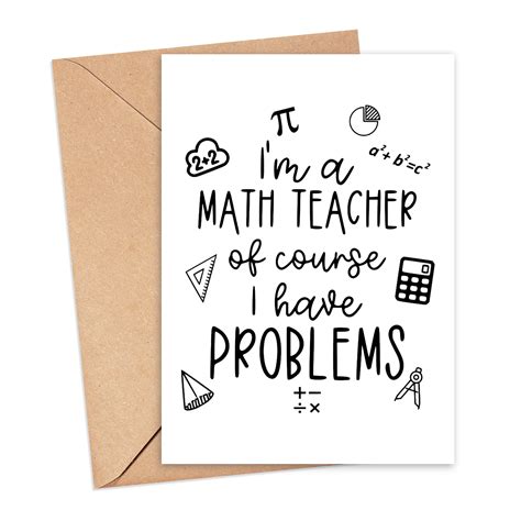 Handmade Cards For Maths Teachers