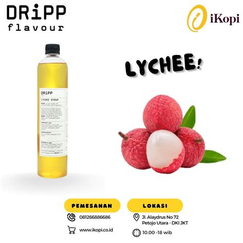Jual Dripp Flavour Premium Syrup Rasa Lychee Shopee Indonesia
